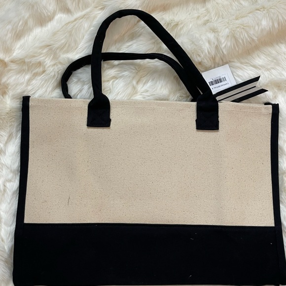 Mud Pie | Bags | Mud Pie Letterr Initial Tote Bag Nwt | Poshmark